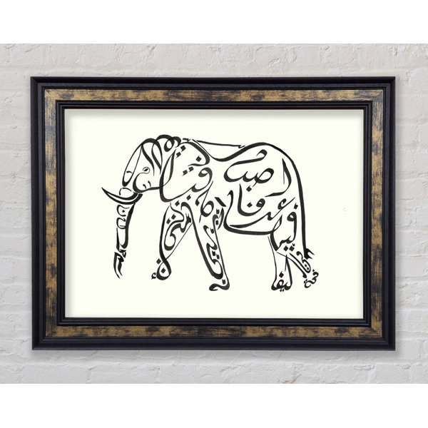 BohoLiving Groucho Marx Elefant - Einzelner Bilderrahmen Kunstdrucke | Wayfair.de